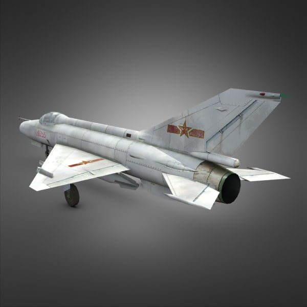 max chengdu j-7ii fighter jet