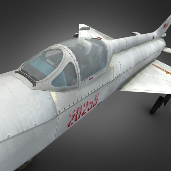 max chengdu j-7ii fighter jet