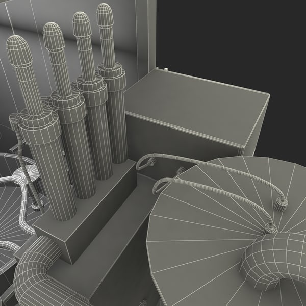 factory food packing 3d model