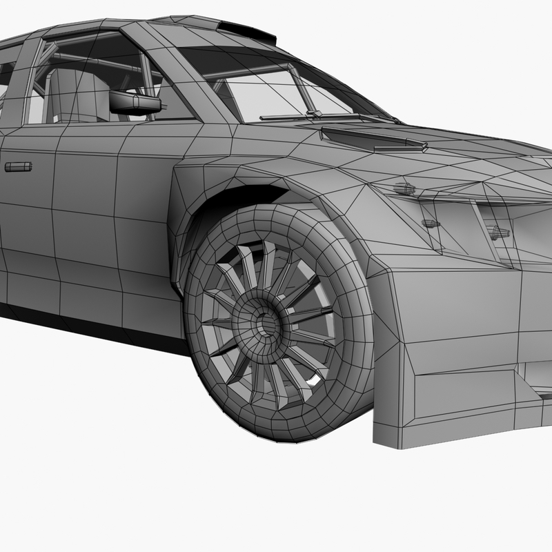 3ds max skoda fabia s2000 wrc car