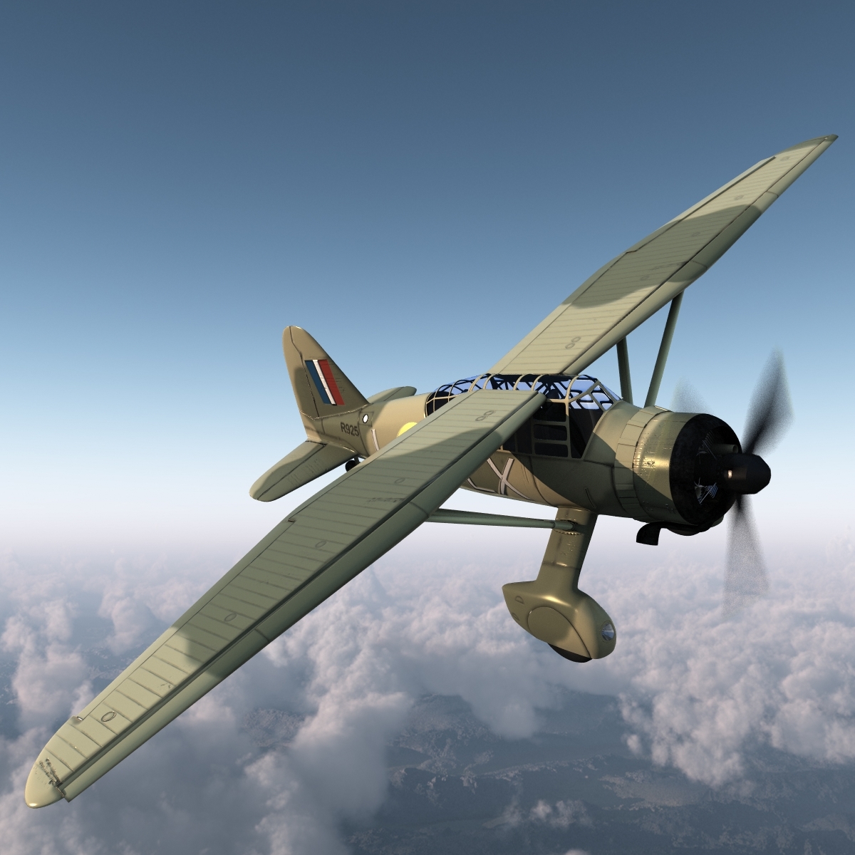 westland lysander british wwii 3d model