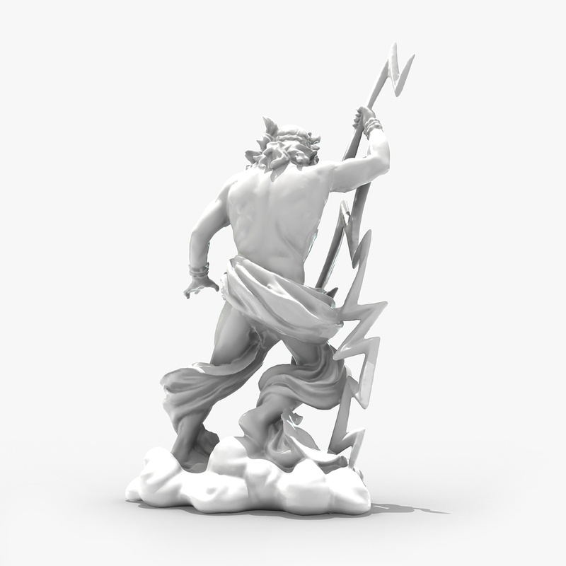 zeus statue 3d max
