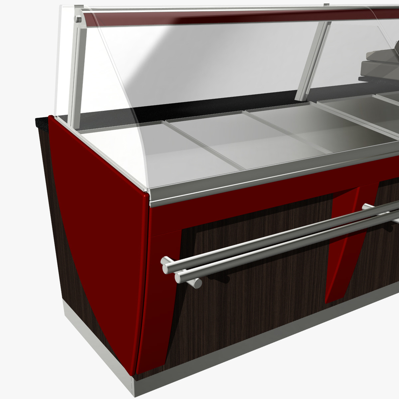 3d model of bakery counter 1