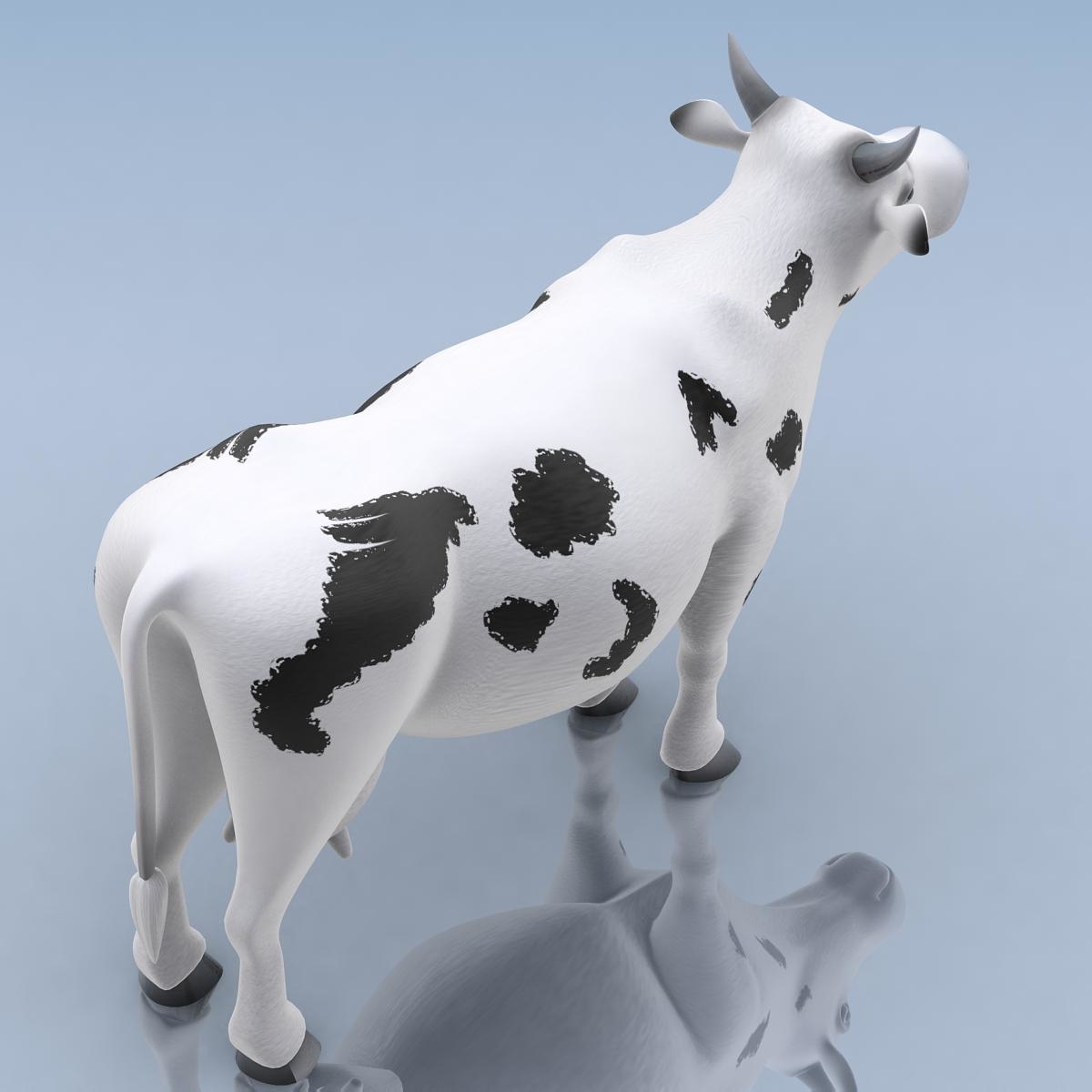 3d cow animation