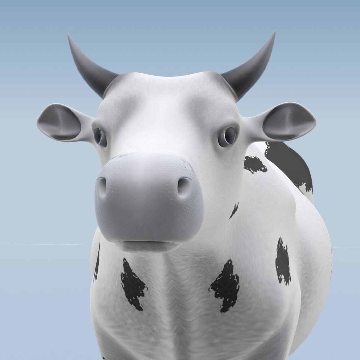 3d cow animation