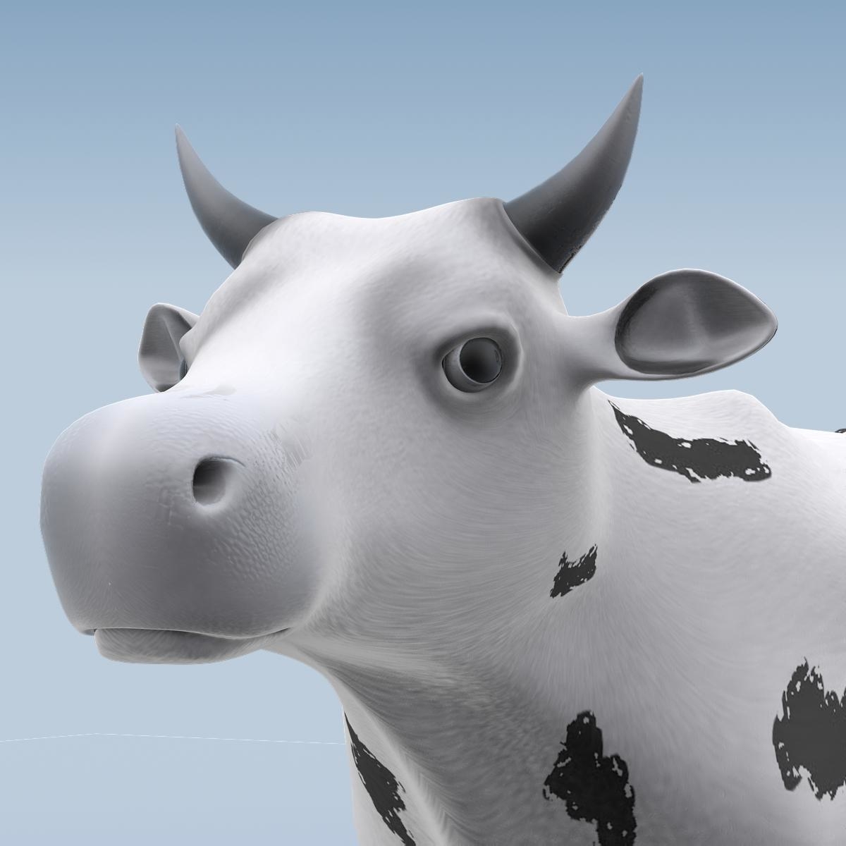 3d cow animation