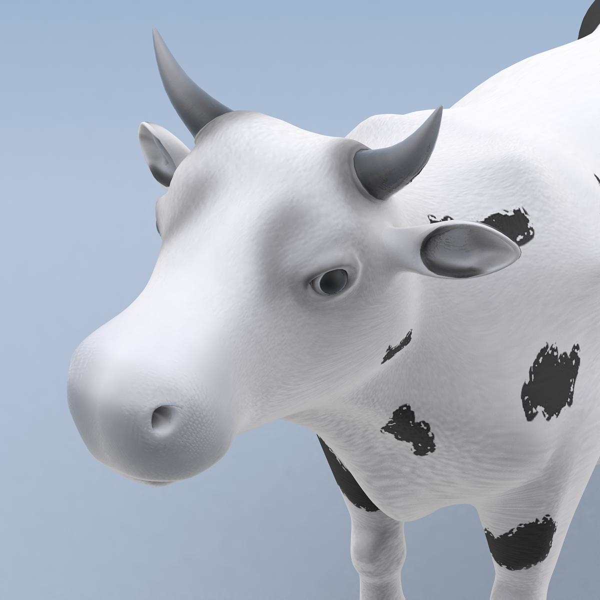 3d cow animation