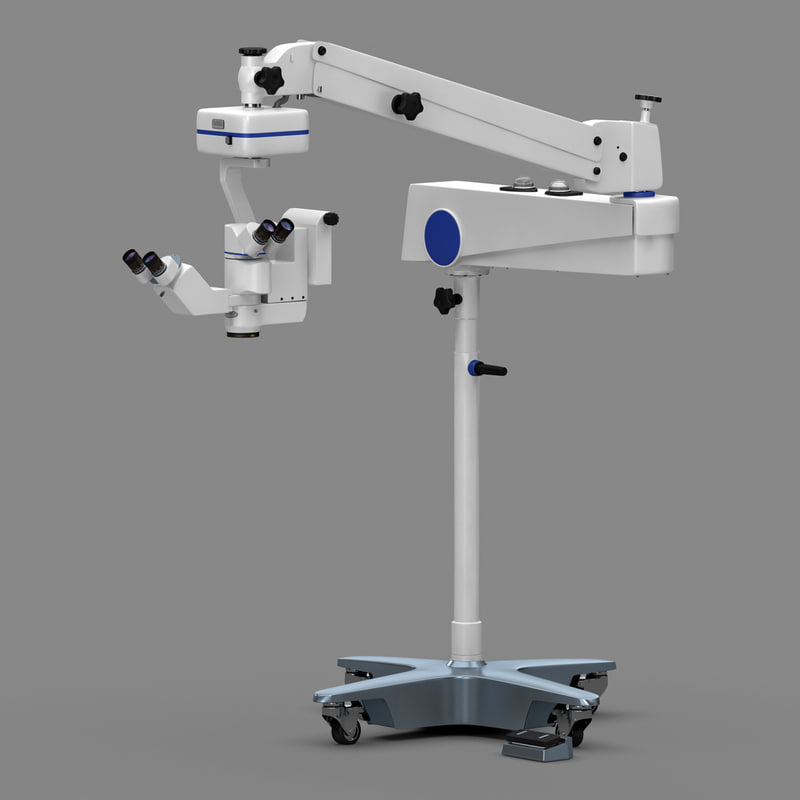 3d model of surgical microscope asom 4