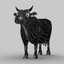 3d cow animation