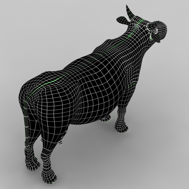 3d cow animation