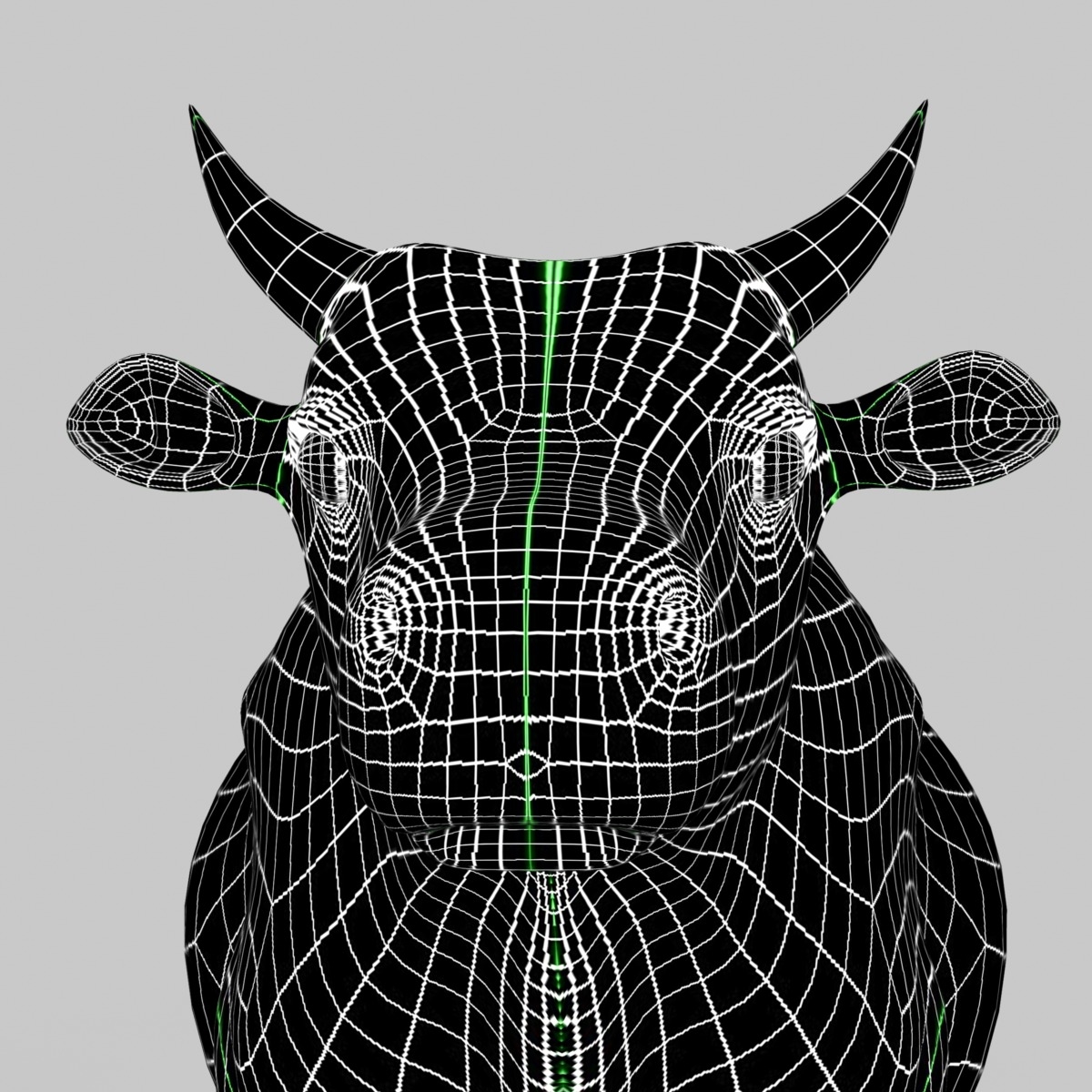 3d cow animation