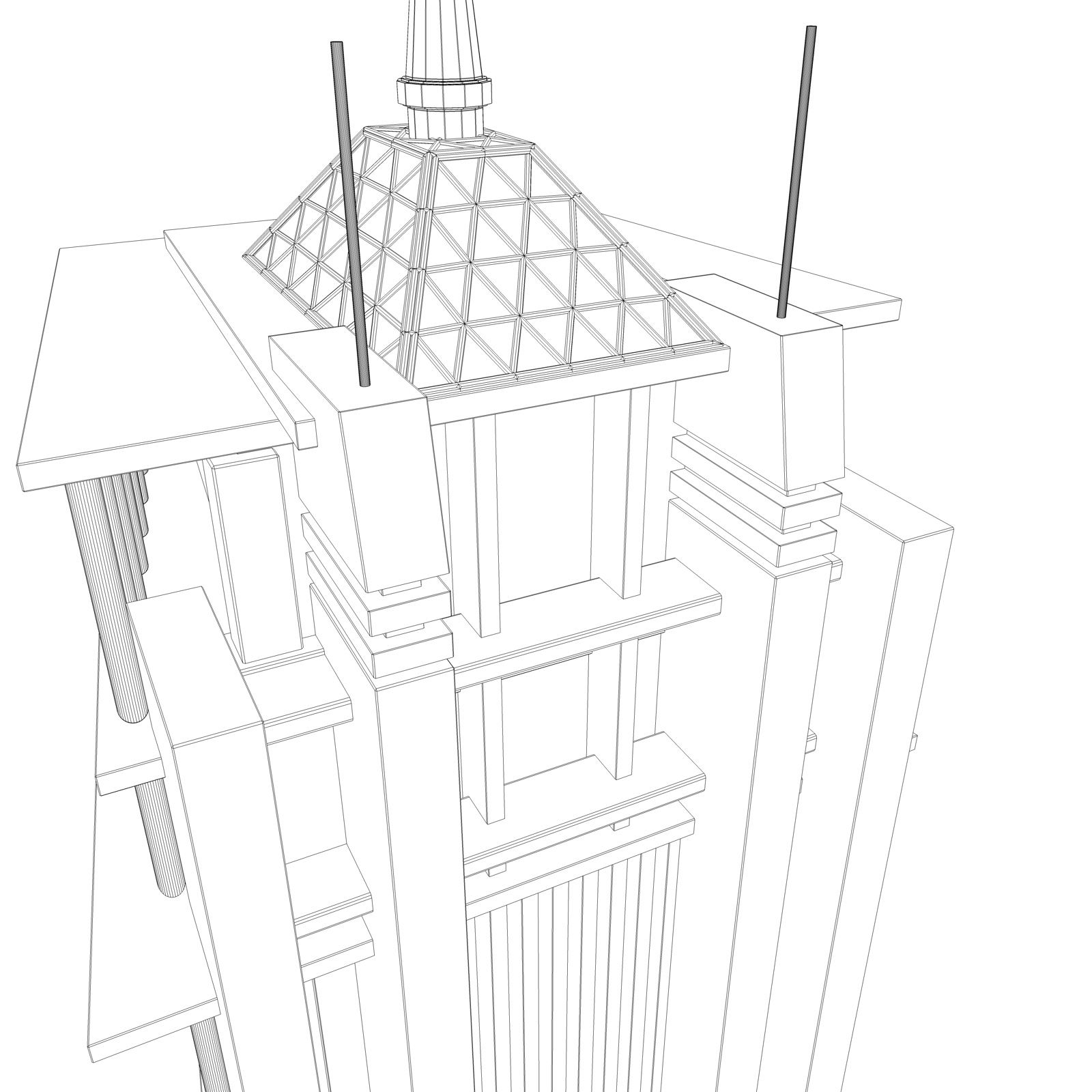 3d newspaper building design model