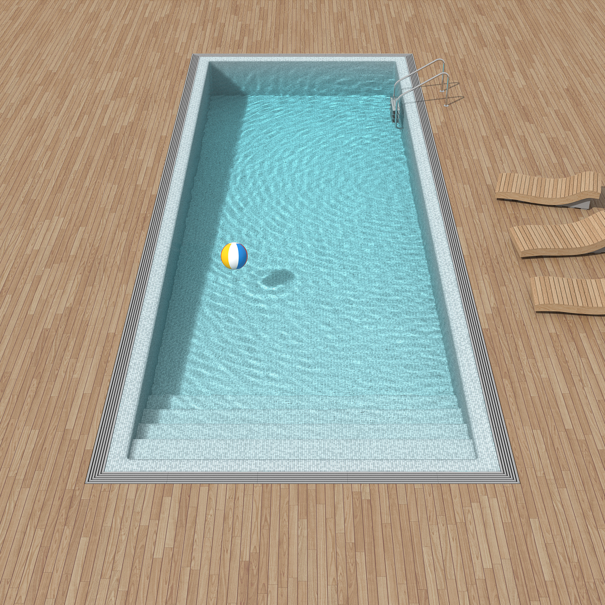 3d swimming pool model