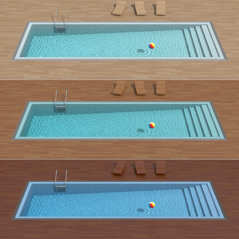3d swimming pool model