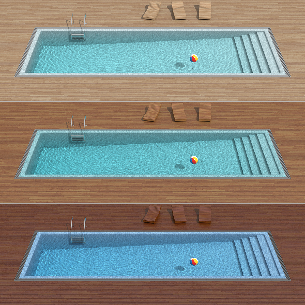 3d swimming pool model