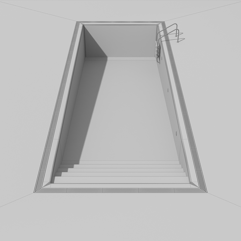 3d swimming pool model