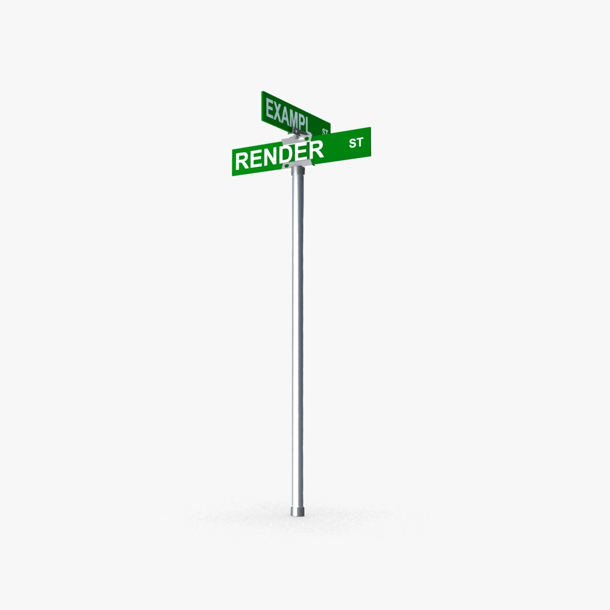 street sign 3d model