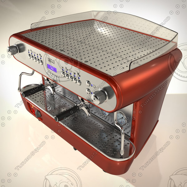 3d commercial gaggia deco coffee maker