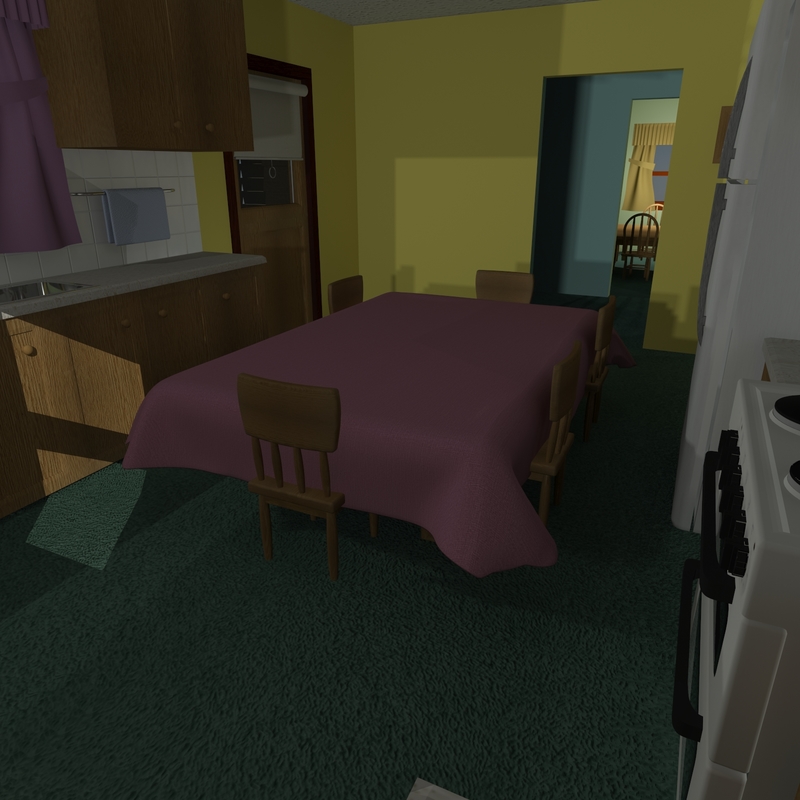 3d model griffin house cartoon family guy