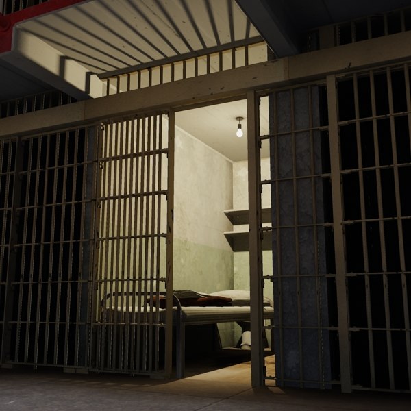 alcatraz cells block model