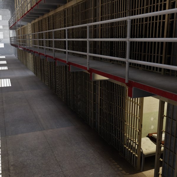 alcatraz cells block model