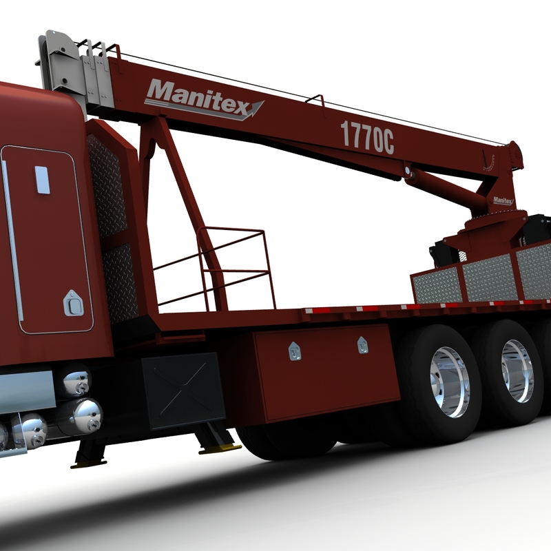 3d model crane truck