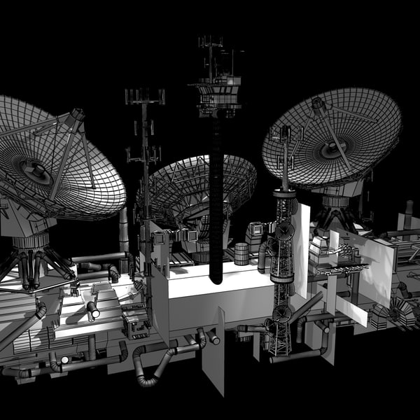 3ds max industrial communications array