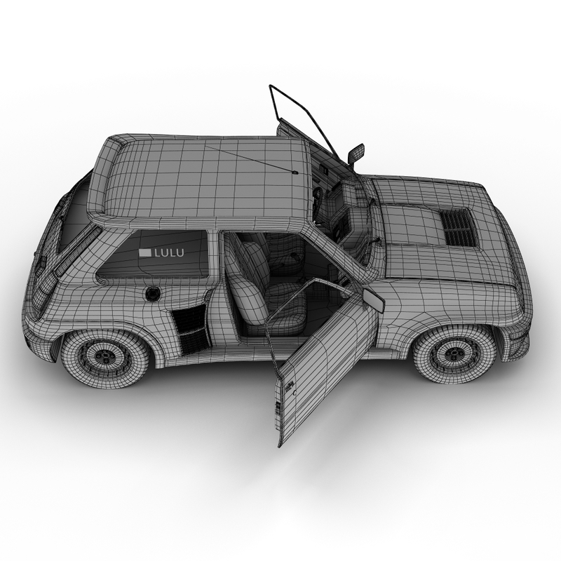 3d model of renault 5 turbo