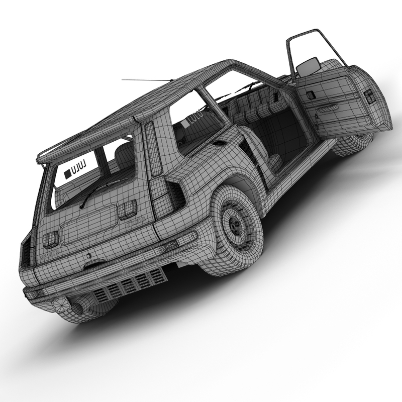 3d model of renault 5 turbo