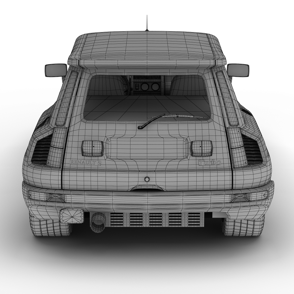 3d model of renault 5 turbo
