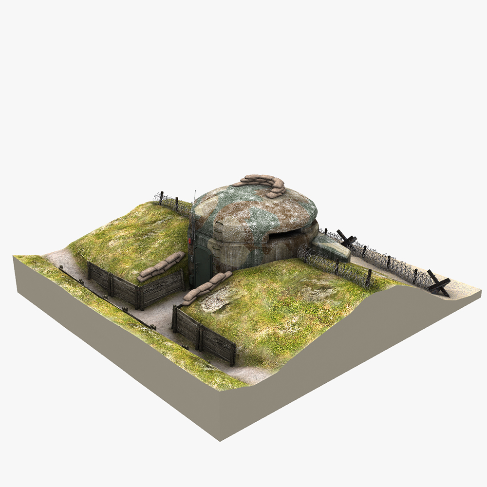 bunker scene 3d model