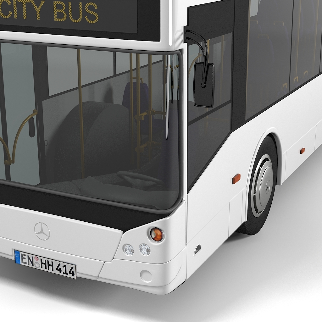 mercedes benz city bus 3d 3ds