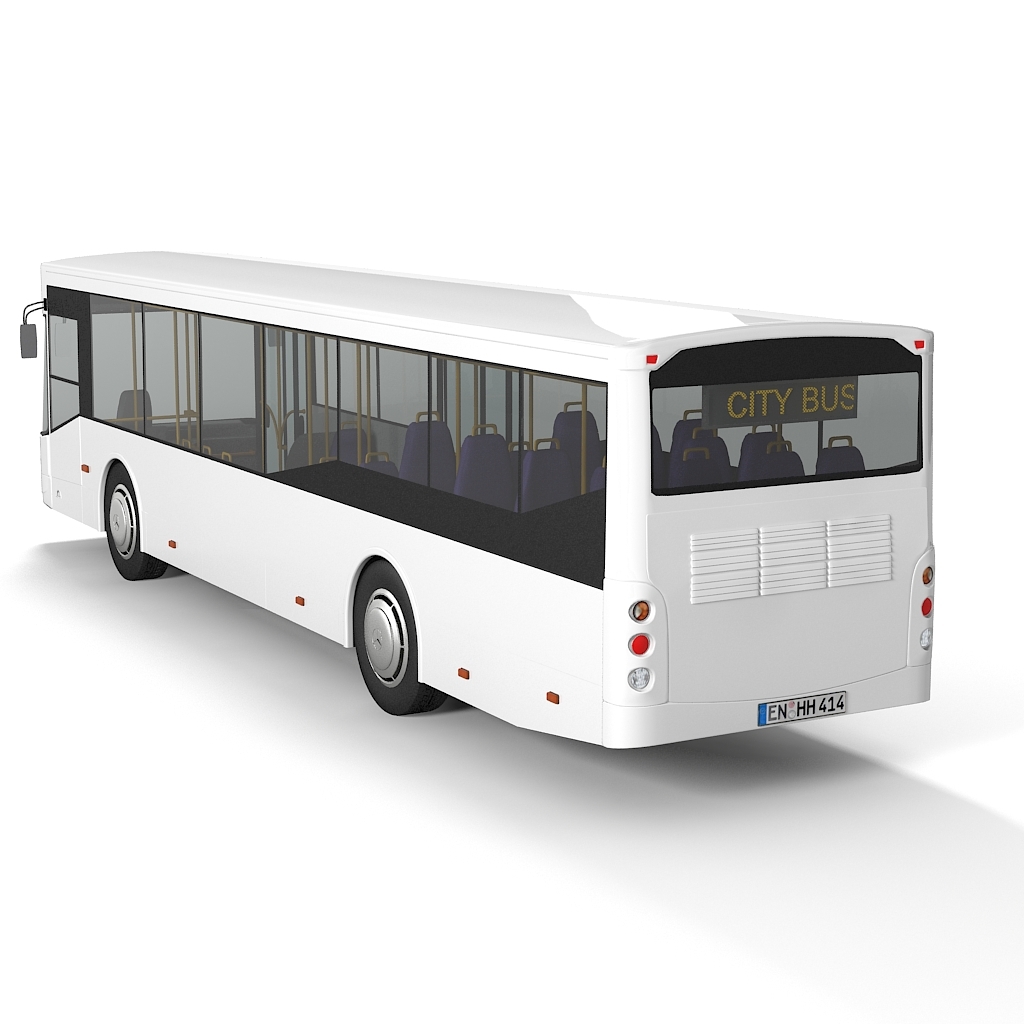 mercedes benz city bus 3d 3ds