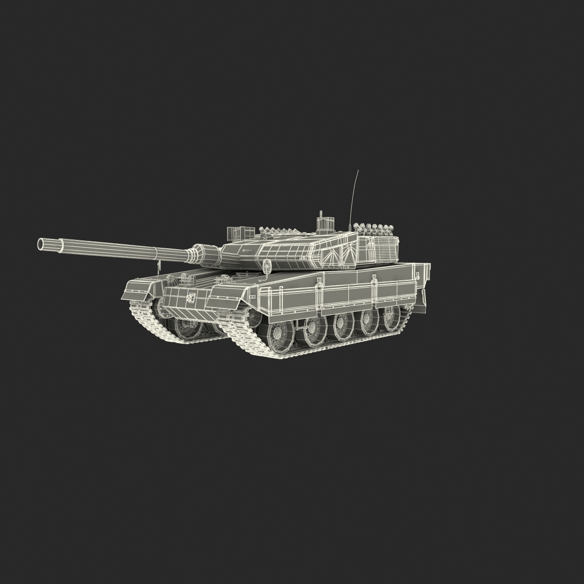 altay turkish main battle tank 3d obj