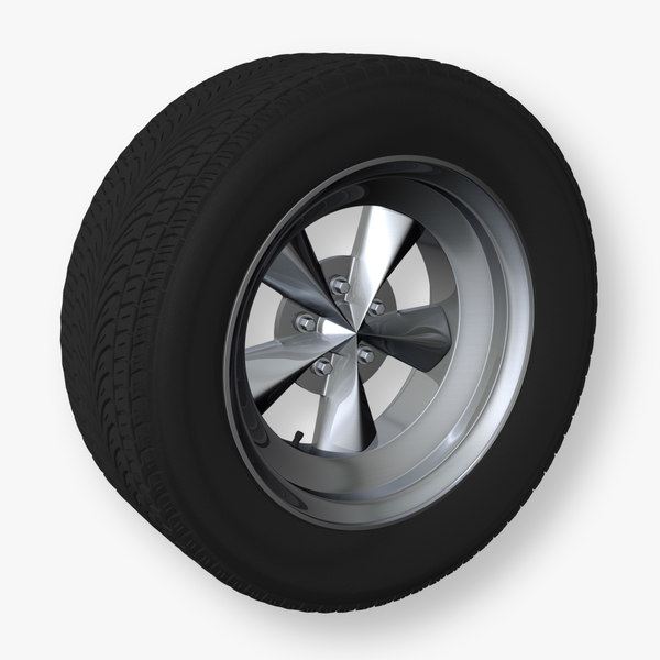 maya muscle car wheel