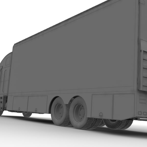 3d freightliner argosy truck van model
