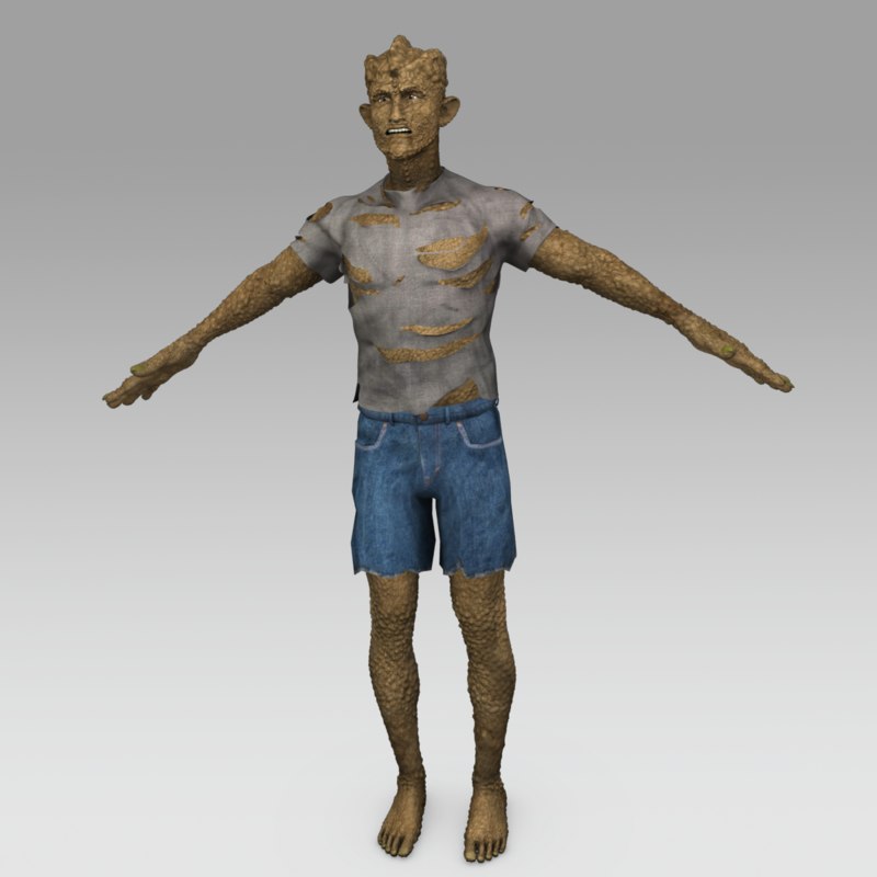monster humanoid creature 3d model