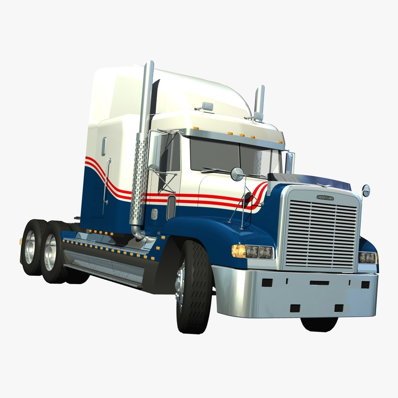 3d truck freightliner model