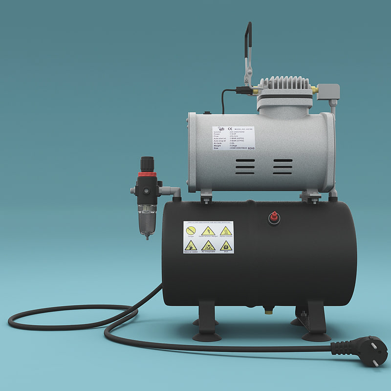 air compressor 2 3d model