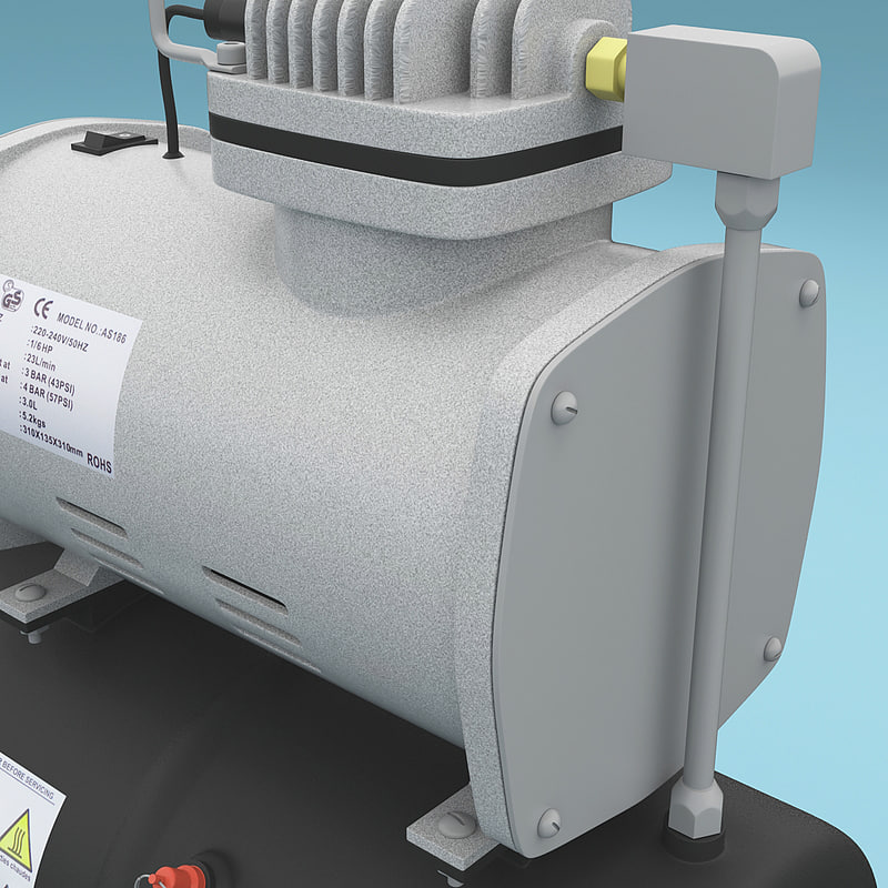 air compressor 2 3d model