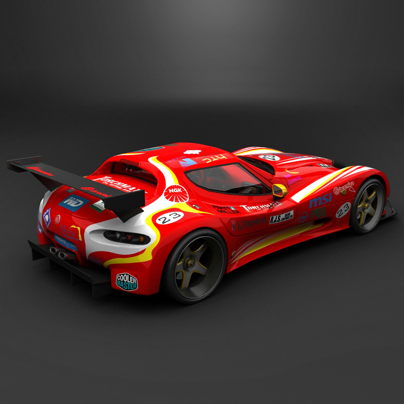 3d race car gillet vertigo model