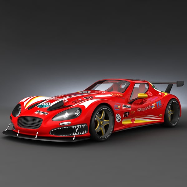 3d race car gillet vertigo model