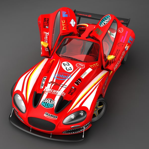3d race car gillet vertigo model