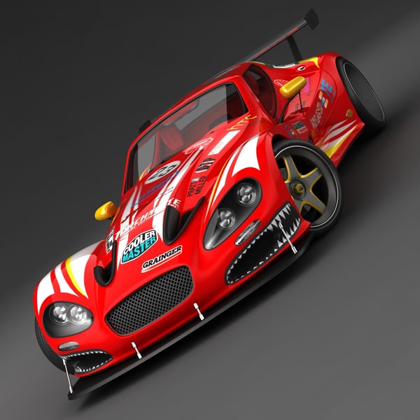 3d race car gillet vertigo model
