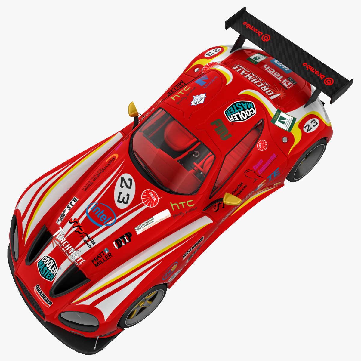 3d race car gillet vertigo model