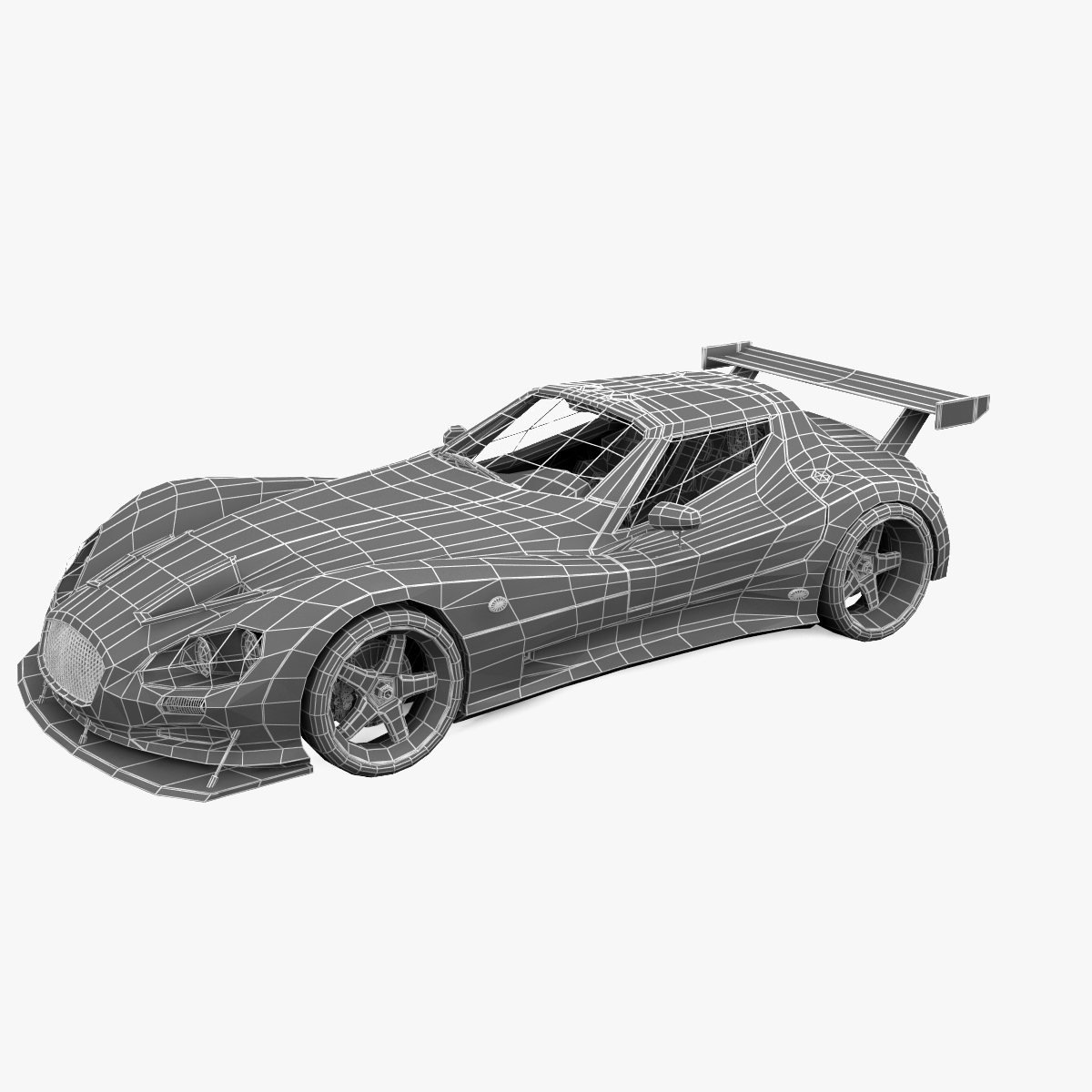 3d race car gillet vertigo model