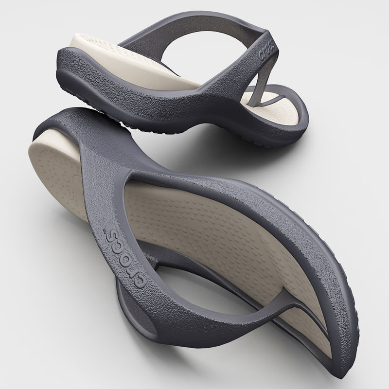 sandals crocs 3d model