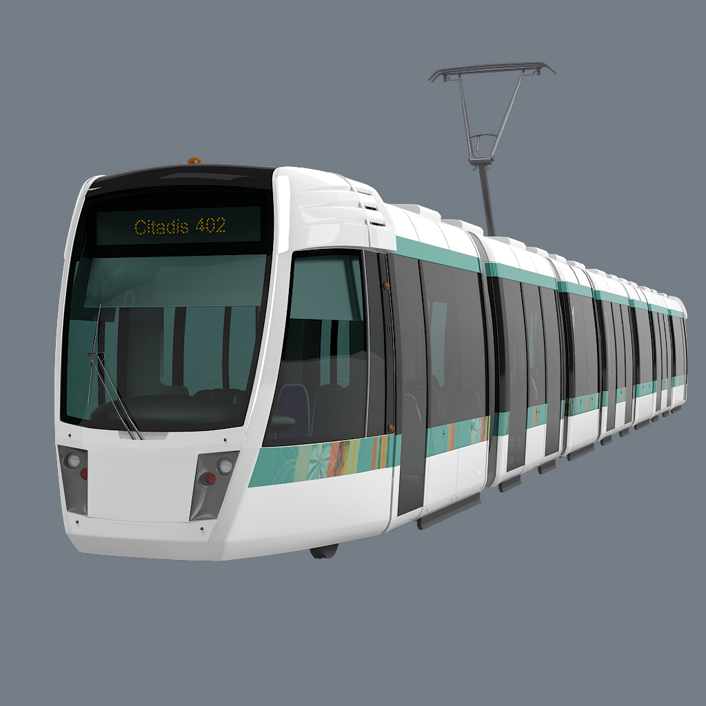 modelo 3d Alstom Citadis 402 City Tramway - TurboSquid 664720