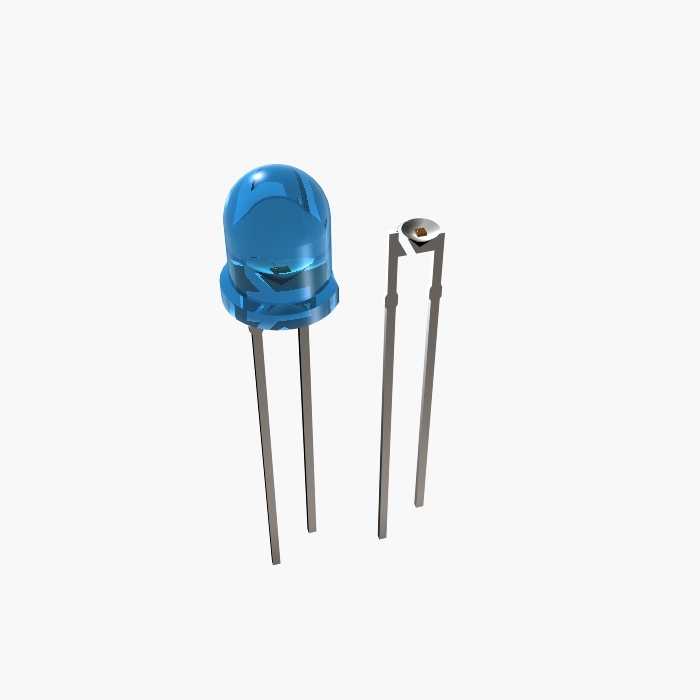 3d model electronic diode led
