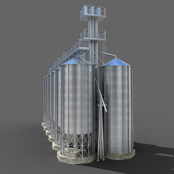 silo scene 3d model
